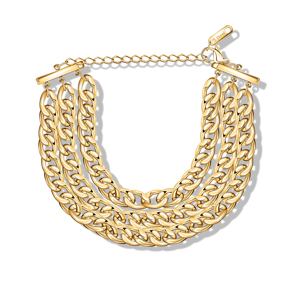 Stackd Cuban Bracelet – Garnished in Gold